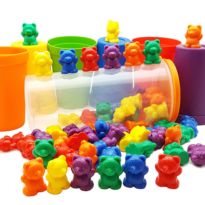 Bear Counting Math Manipulatives Plastic Action Figure Toy Set for Kids ...