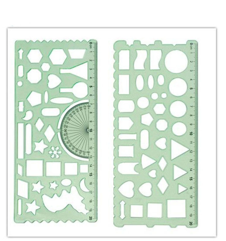 Plastic Ruler with Drawing Template Stencil/Ruler Stencil from China ...