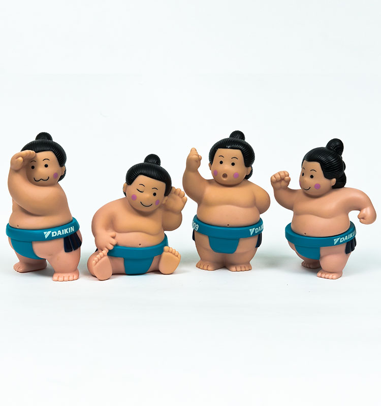 Custom Cartoon Vinyl Toys Sumo Maker Japanese Style Plastic Sumo Action ...